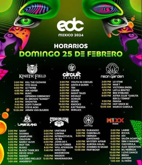 EDC México 2024: Cómo consultar horarios, boletos, y dónde ver en vivo